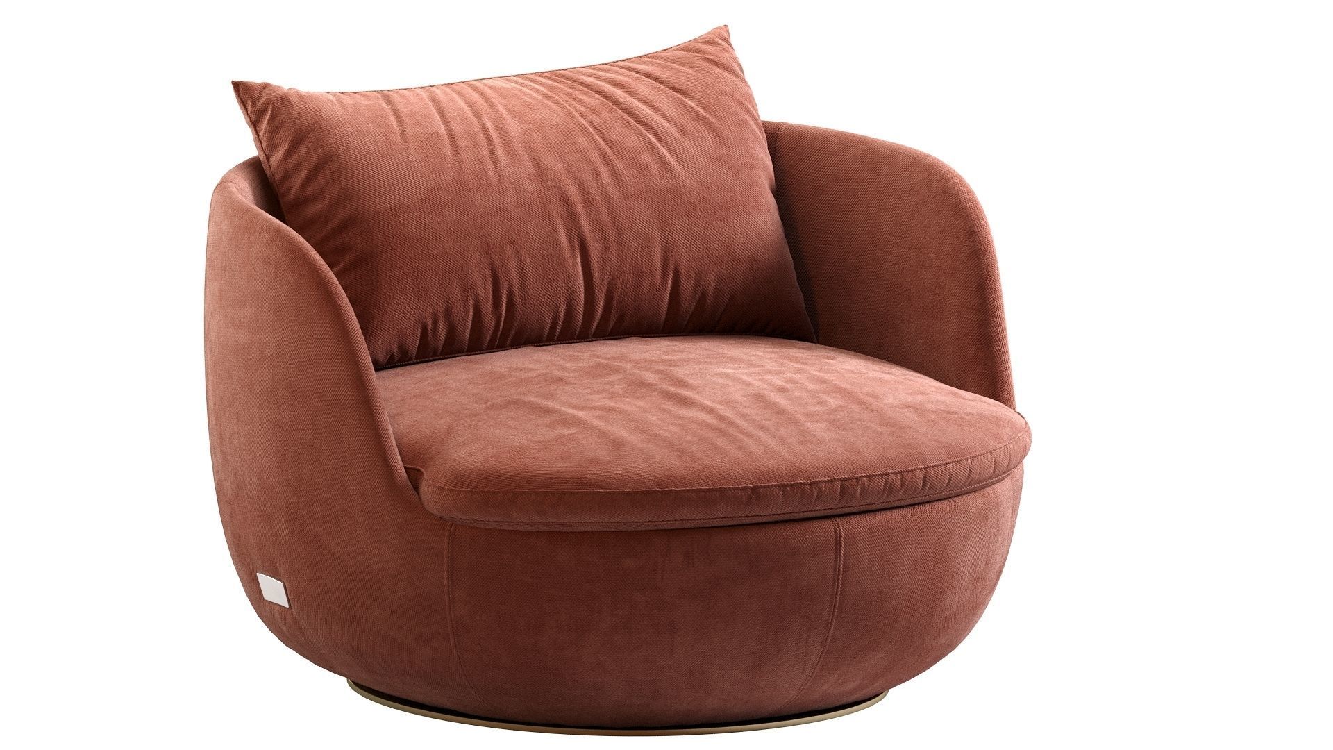 Bart Swivel Lounge Chair 3D model | CGTrader