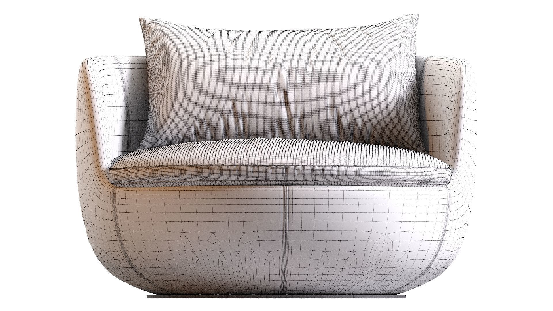 Bart Swivel Lounge Chair 3D model | CGTrader