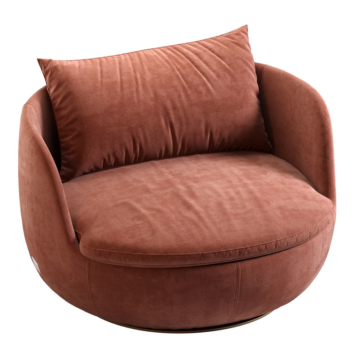 Bart Swivel Lounge Chair 3D model | CGTrader