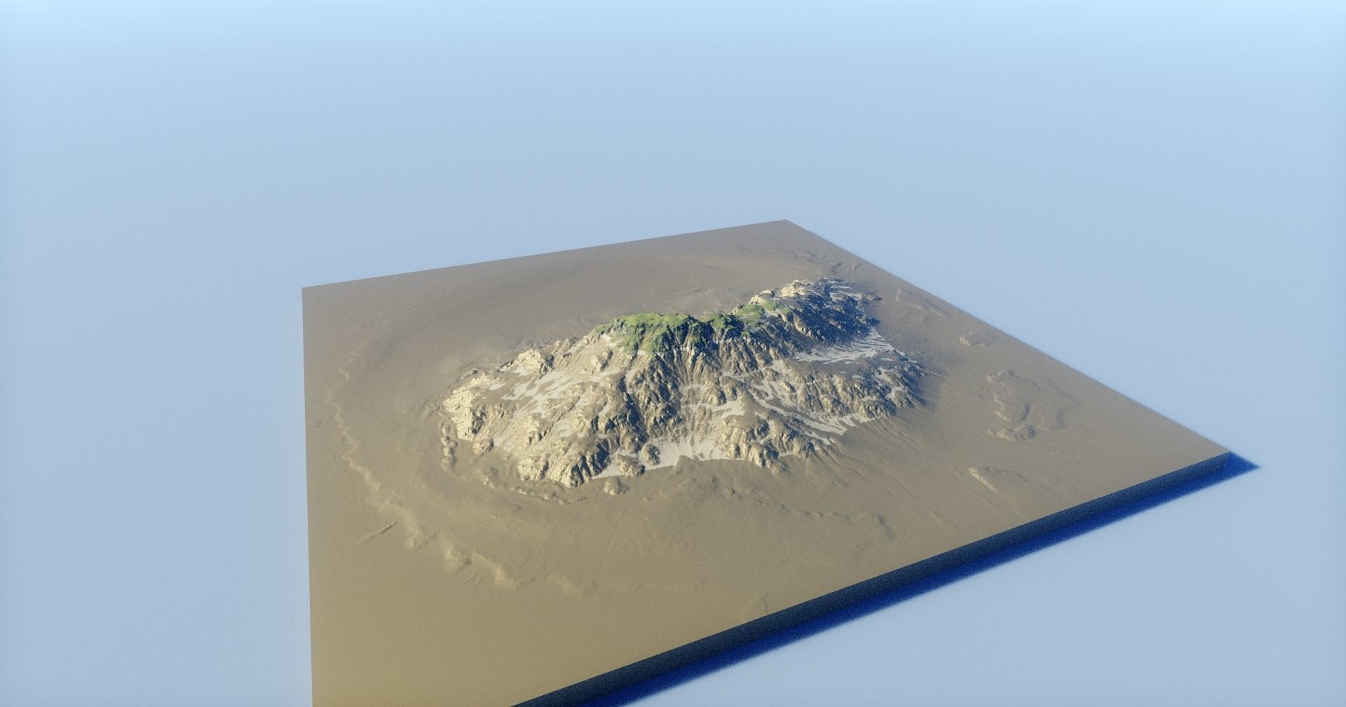 Island Terrain 2 3D model | CGTrader
