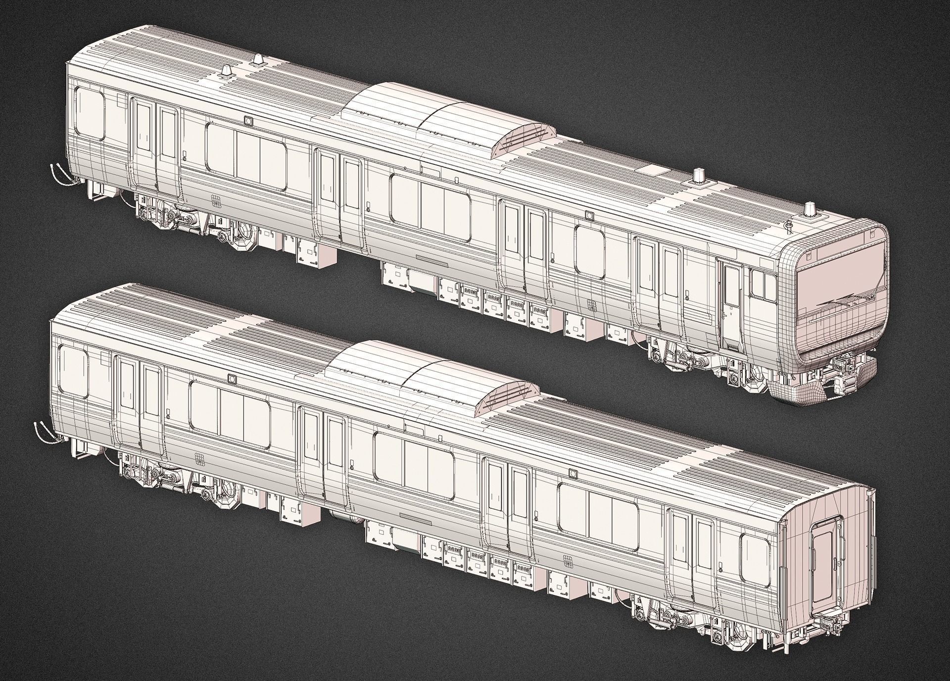 Rigged Japanese Train E235-1000 Yokosuka-Sobu Line 3D model rigged ...