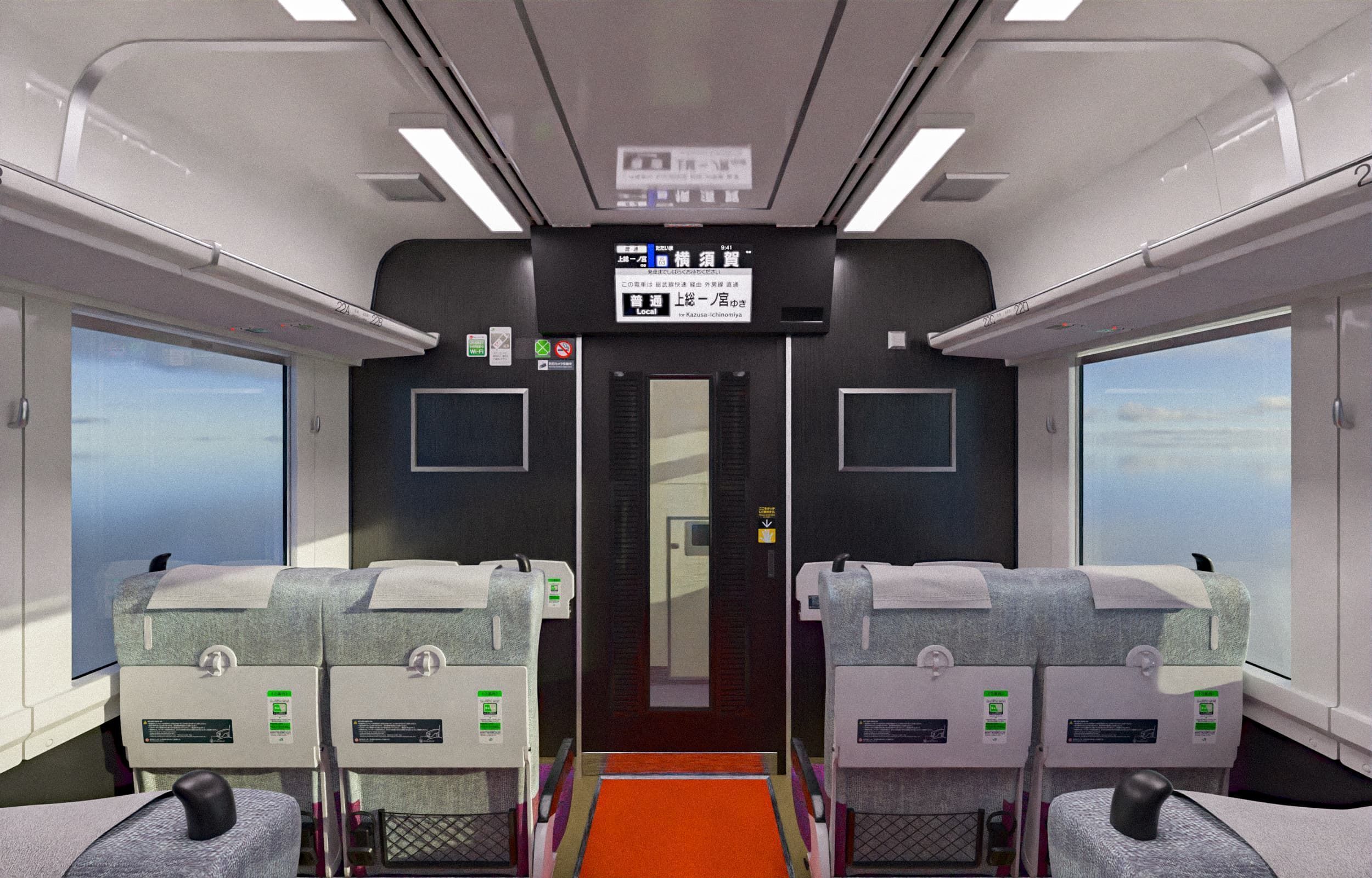 Rigged Japanese Train E235-1000 Yokosuka-Sobu Line 3D model rigged | CGTrader