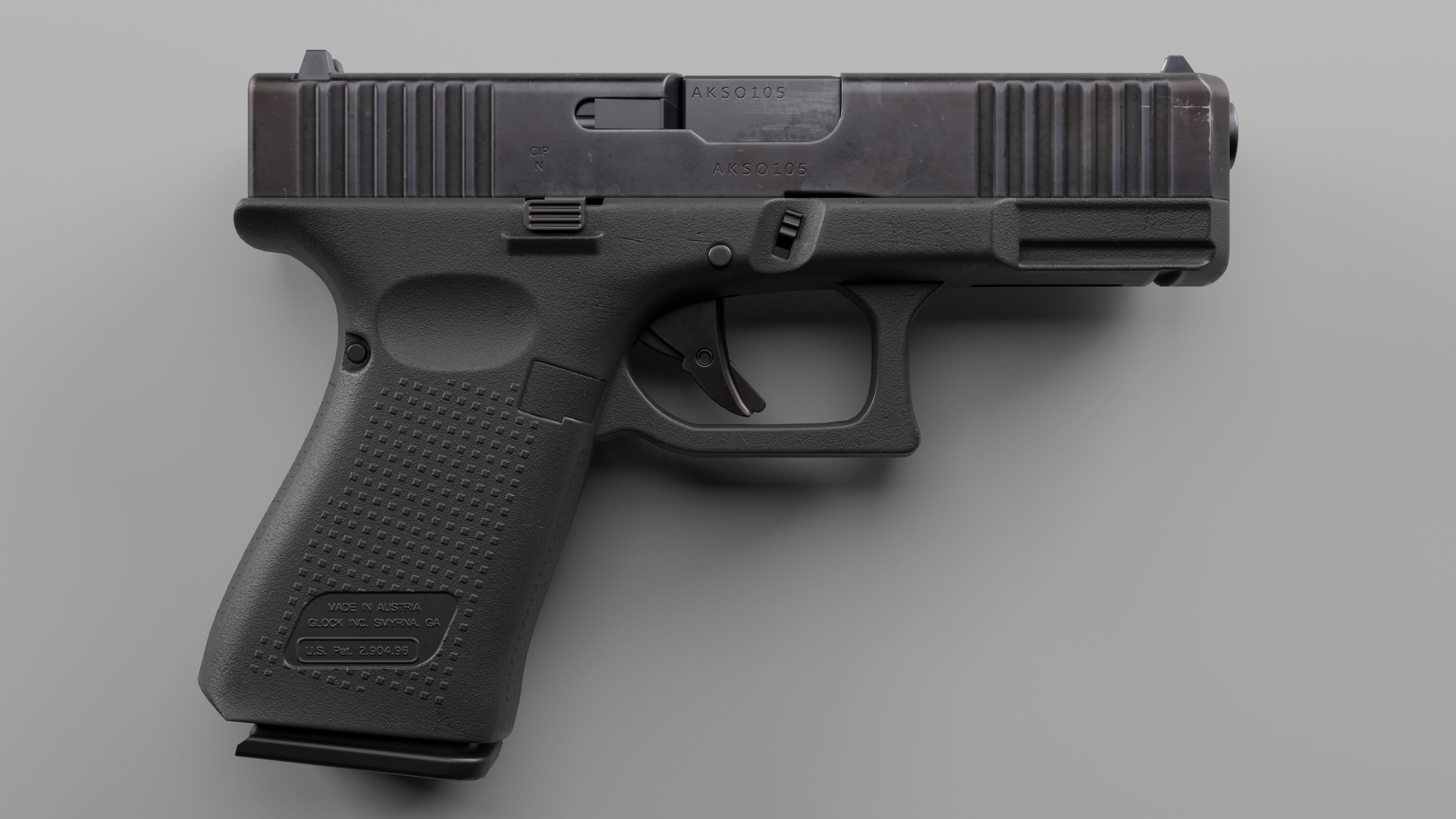 3D model Glock 19 and Textures VR / AR / low-poly | CGTrader