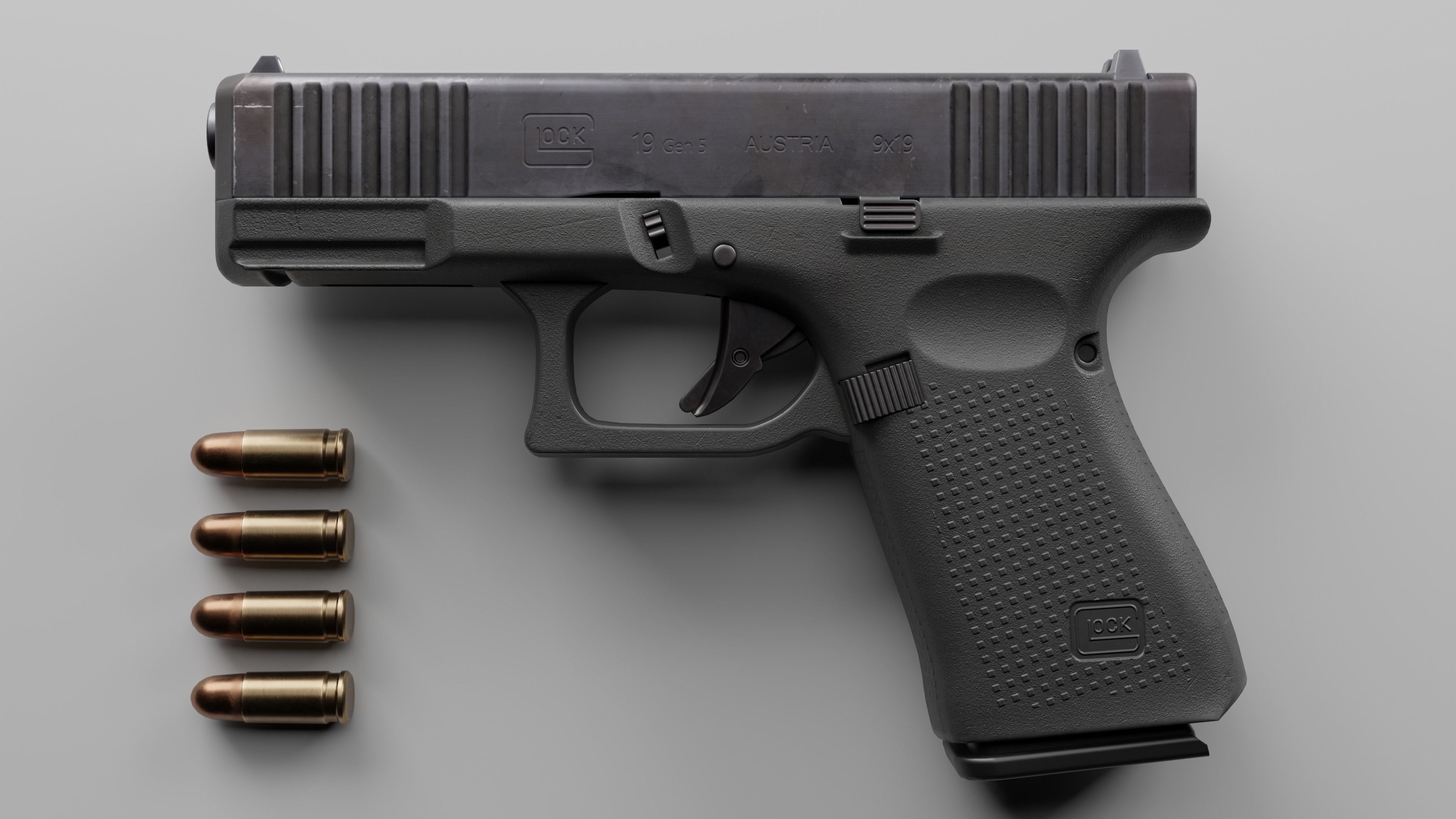 3D model Glock 19 and Textures VR / AR / low-poly | CGTrader