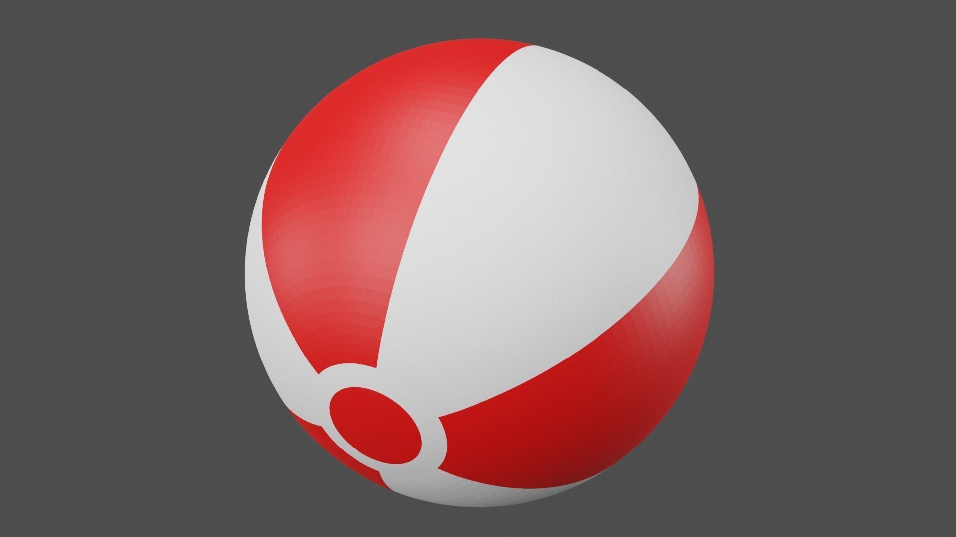 3D model Red Beach Ball VR / AR / low-poly | CGTrader