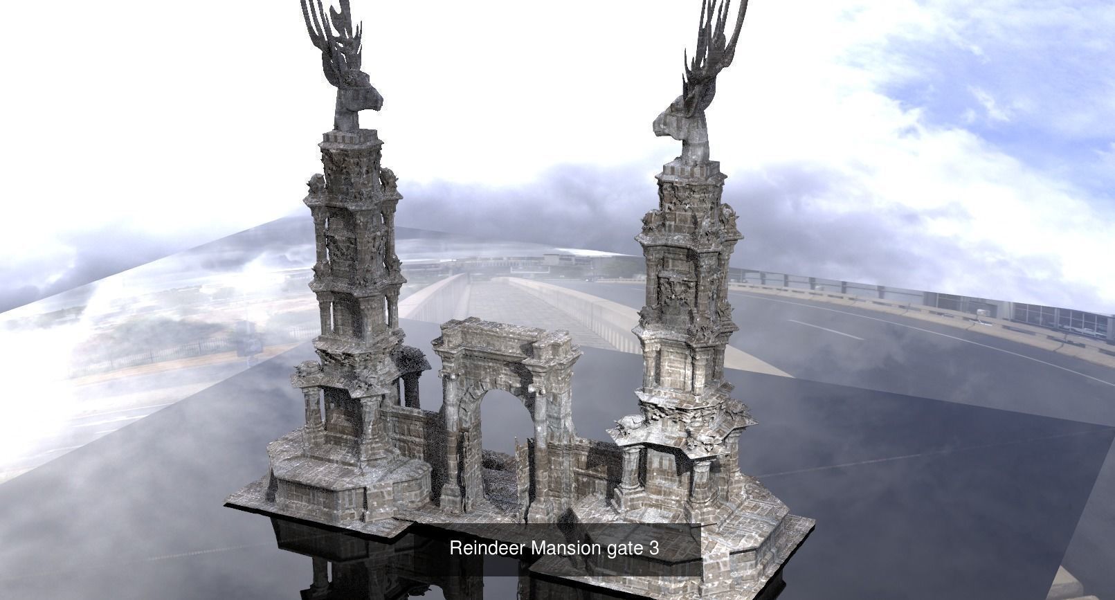 Fantasy Estate gateway collection | CGTrader