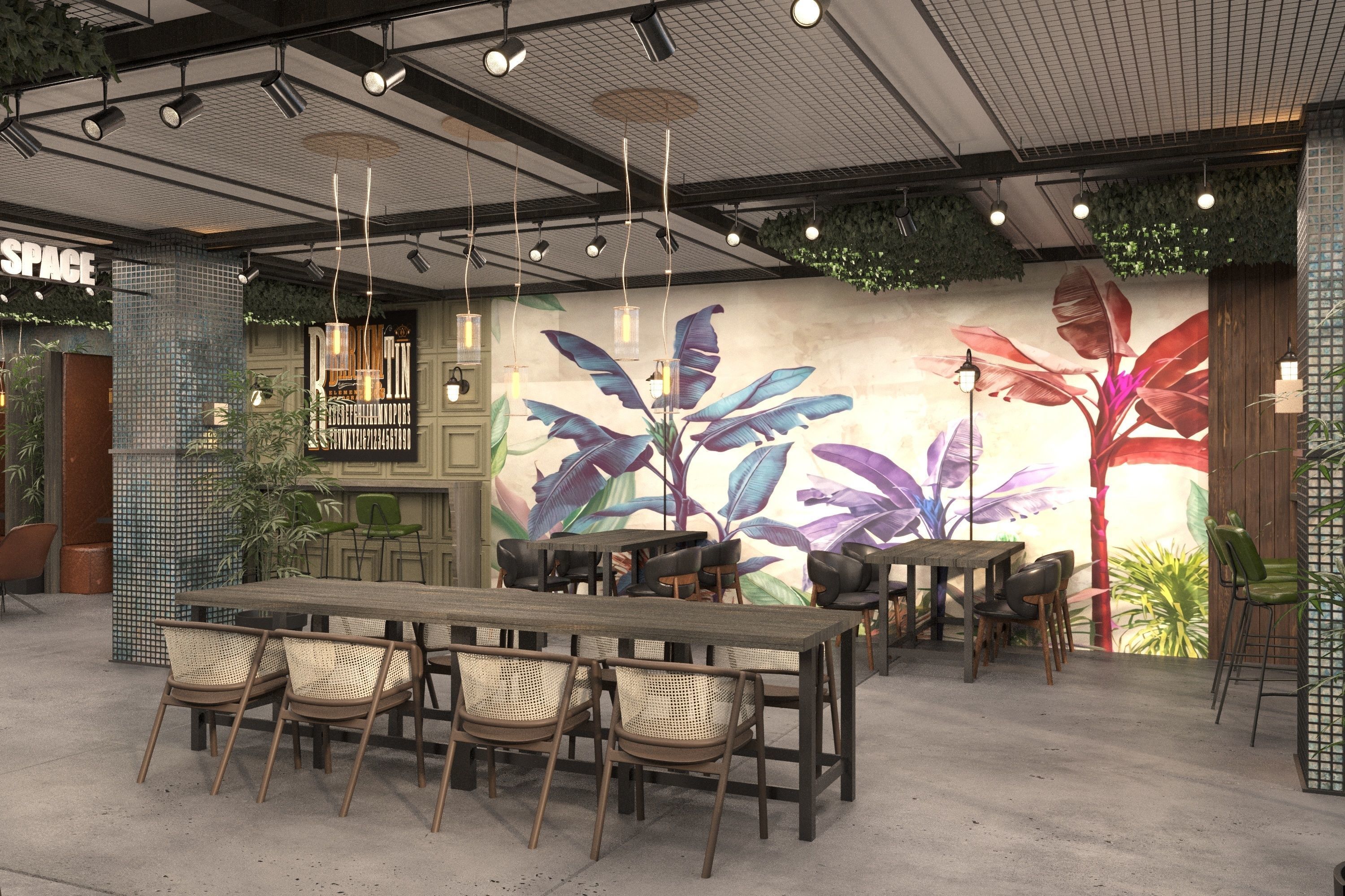 3D model RUSTIC VINTAGE CAFE VR / AR / low-poly | CGTrader