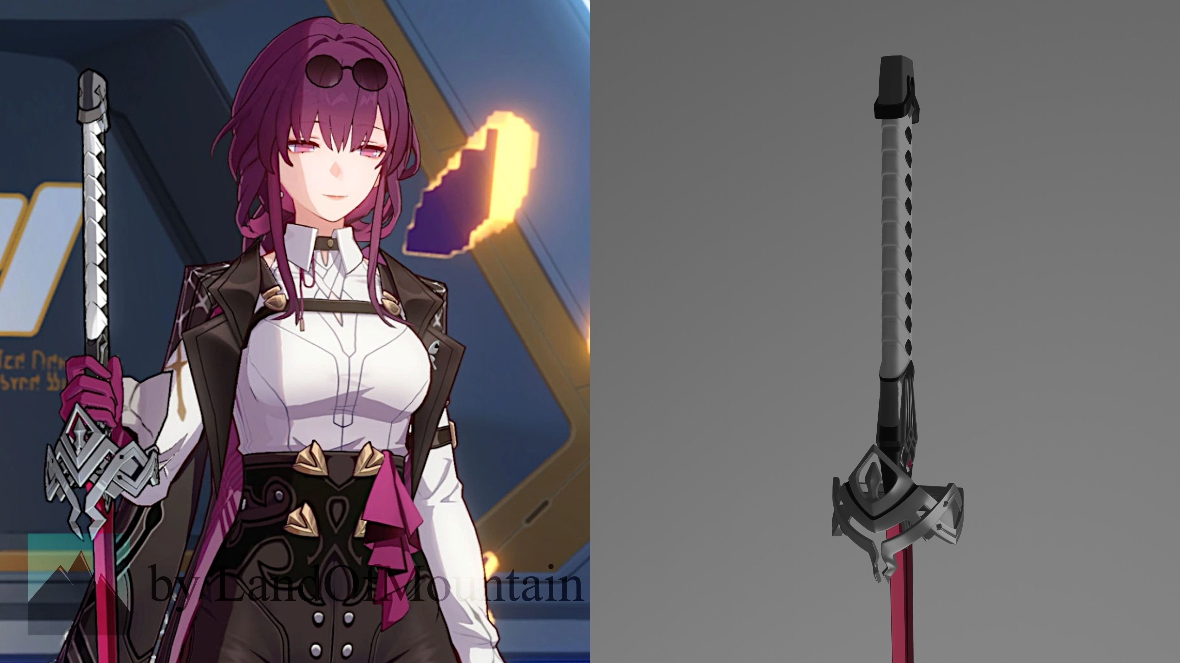 Honkai Star Rail - Kafka Sword 3D model 3D printable | CGTrader