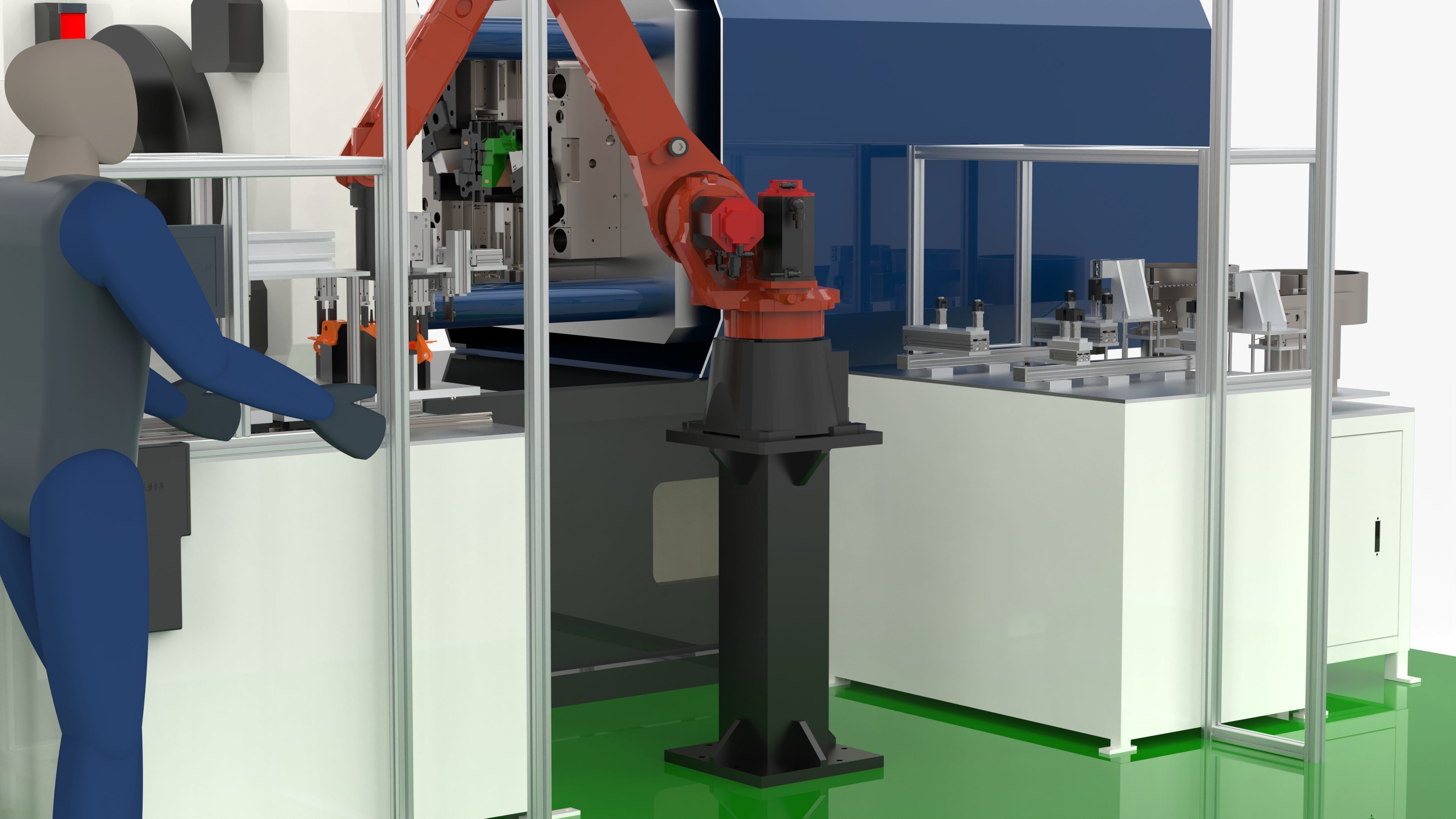 Automatic Bracket Loading Injection Machine 3D model | CGTrader