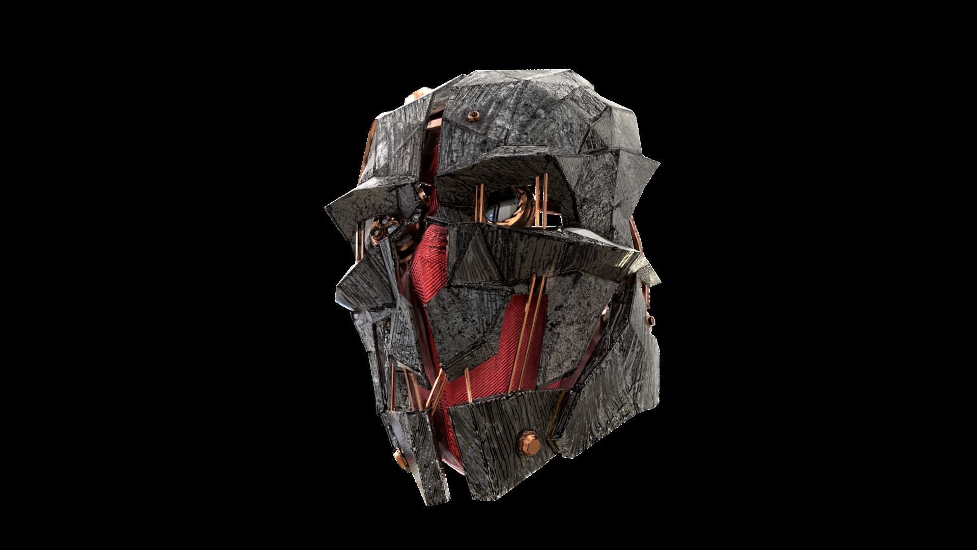 3D model Dishonored Mask Low Poly VR / AR / low-poly | CGTrader