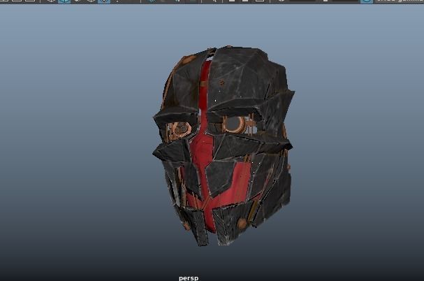 3D model Dishonored Mask Low Poly VR / AR / low-poly | CGTrader