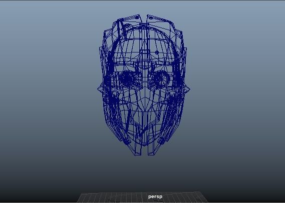 3D model Dishonored Mask Low Poly VR / AR / low-poly | CGTrader