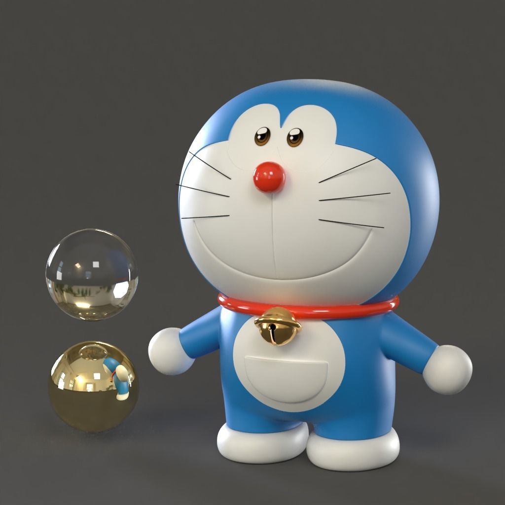 3D model DORAEMON 3D MODEL - Cartoon Character 3D Model VR / AR / low ...