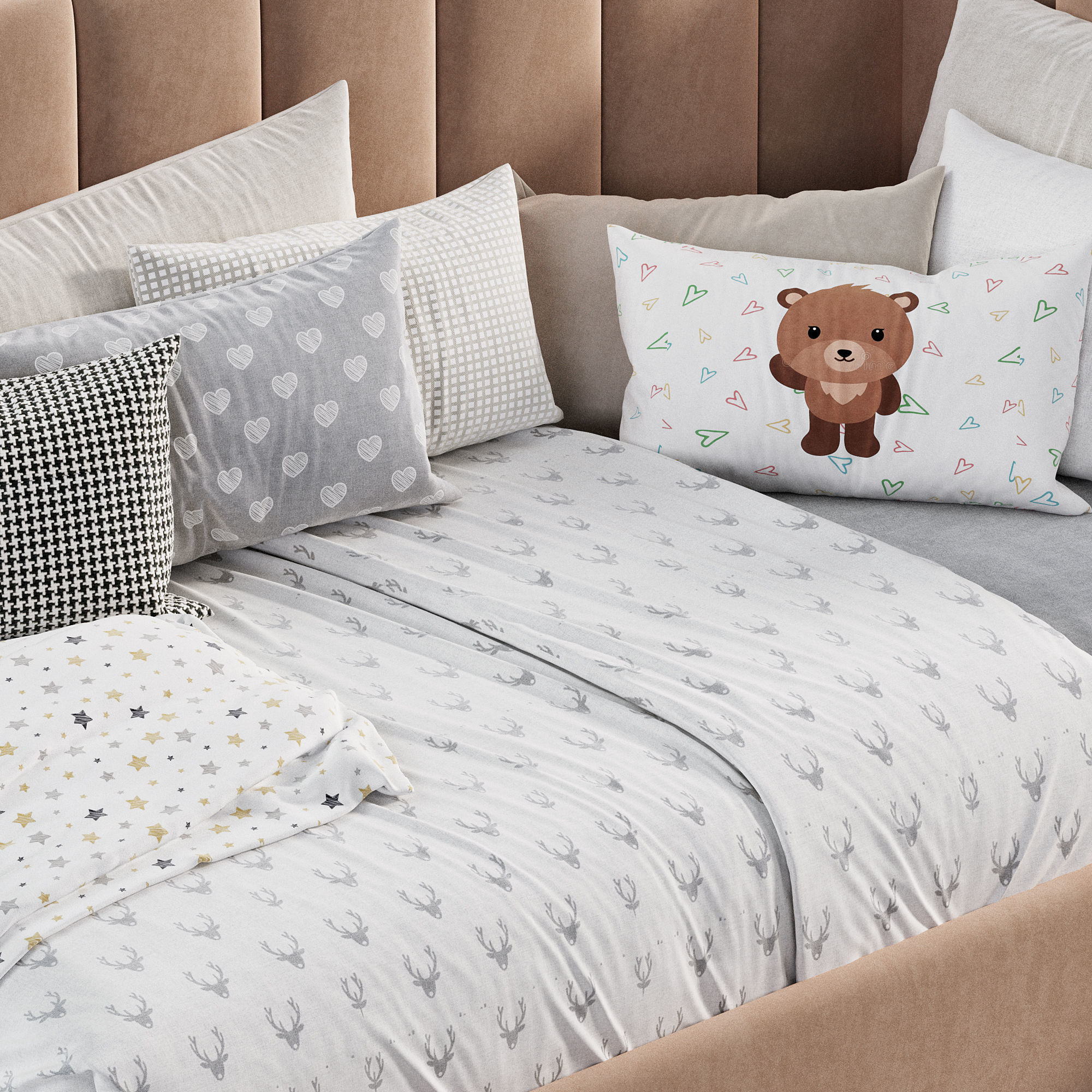 Geometry bed 3D model | CGTrader