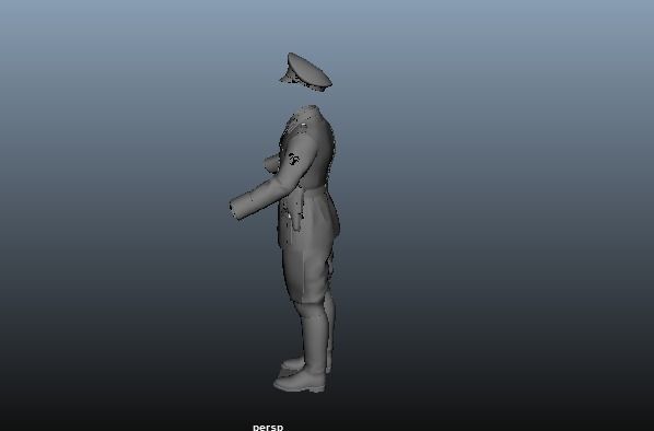 3D model Police Uniform Low Poly VR / AR / low-poly | CGTrader