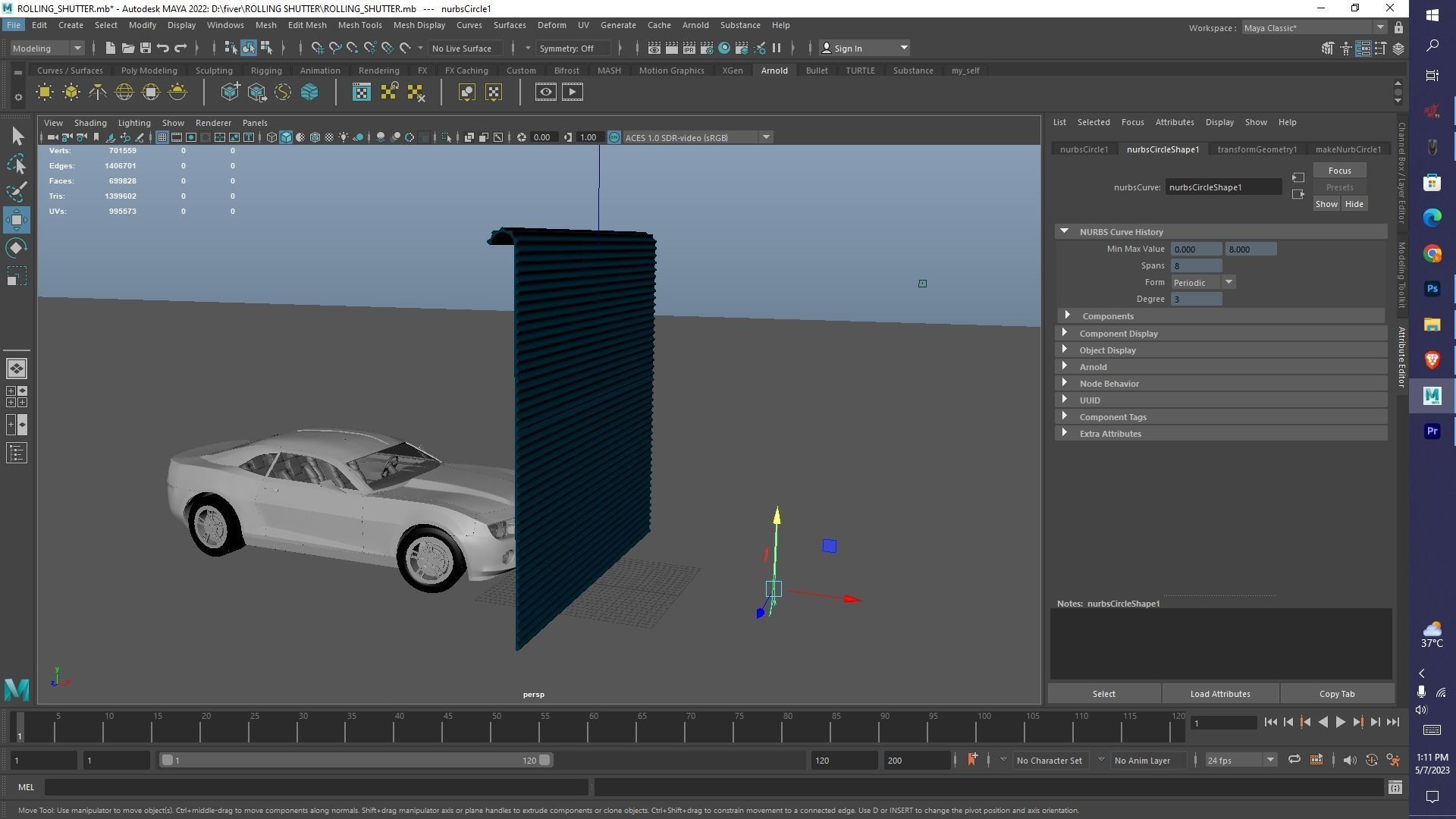 rolling shutter rigg free 3D model rigged | CGTrader