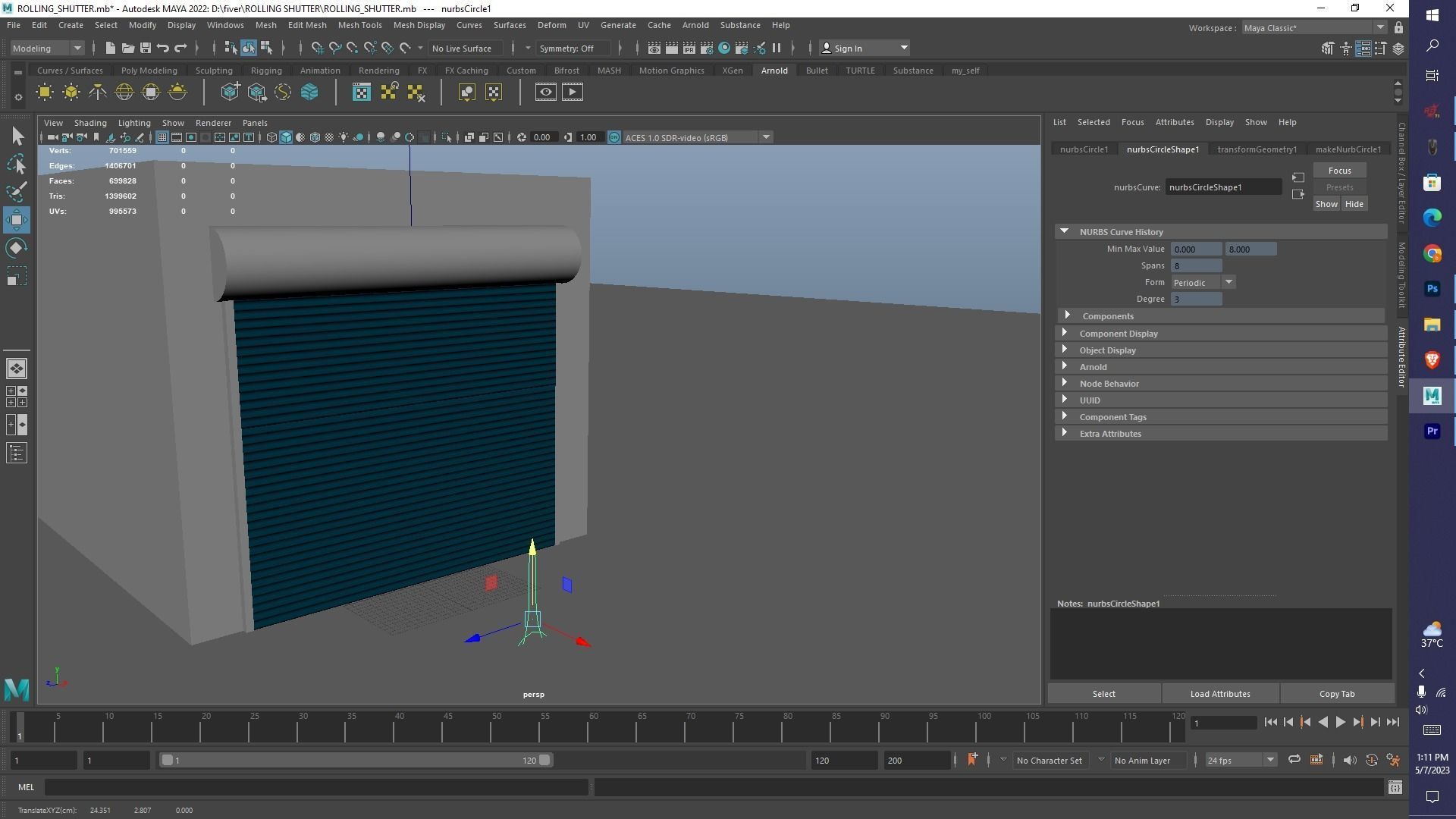 rolling shutter rigg free 3D model rigged | CGTrader