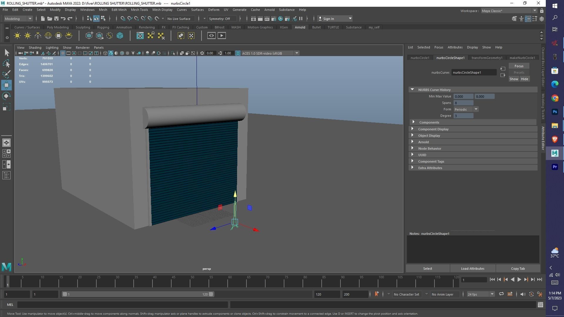 rolling shutter rigg free 3D model rigged | CGTrader