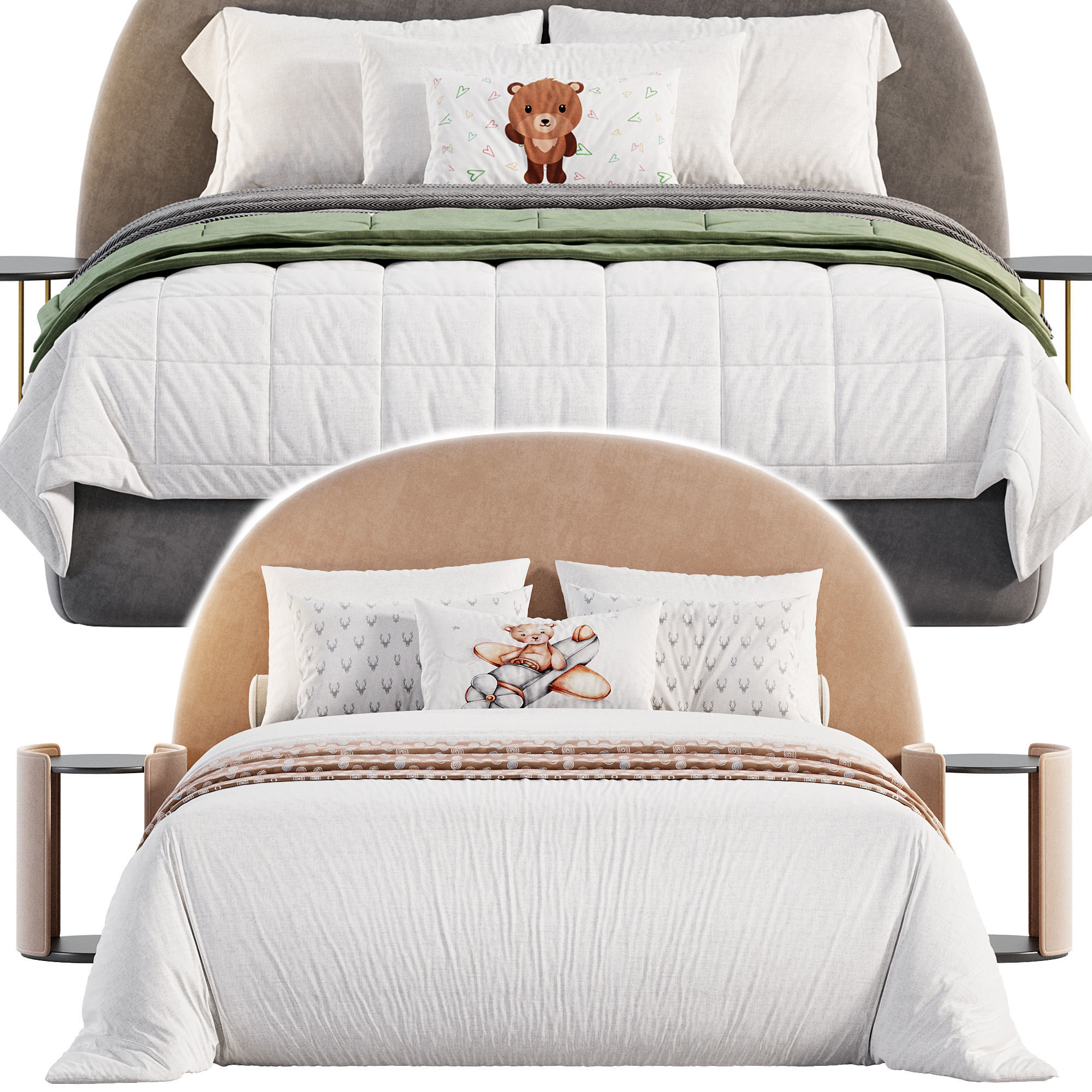 Luigi bed 3D model | CGTrader