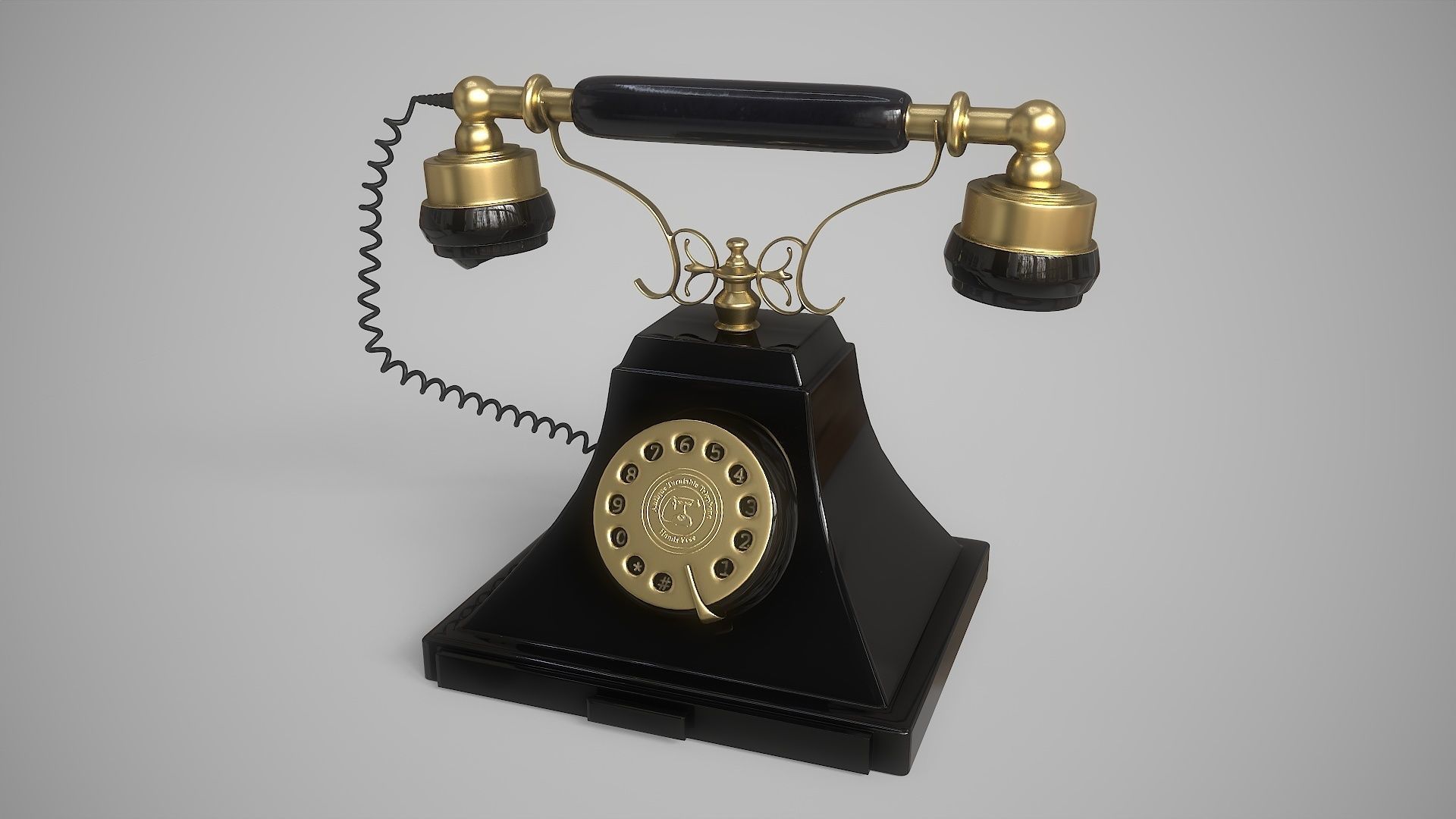 Antique Telephone - Royal Victoria 1938 Rotary Telephone 3D model ...