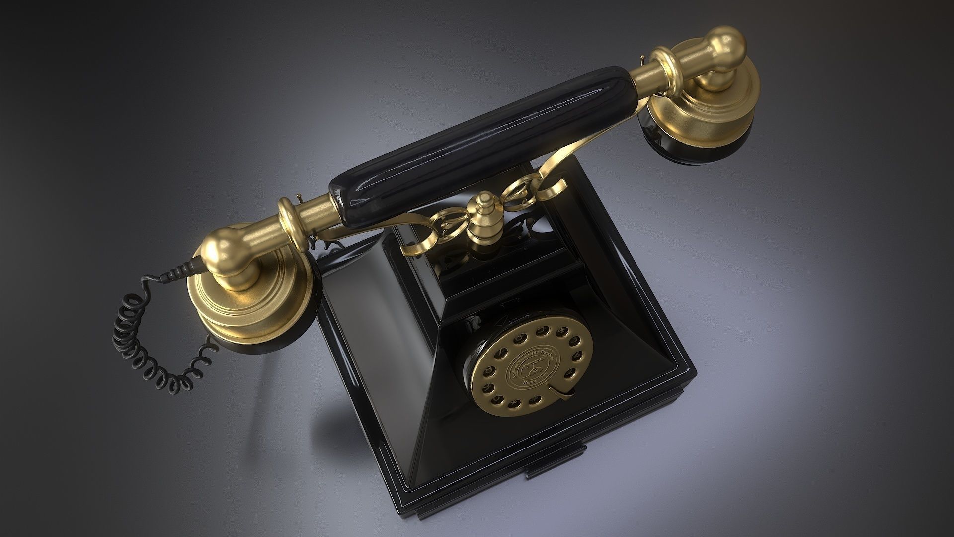 Antique Telephone - Royal Victoria 1938 Rotary Telephone 3D model ...