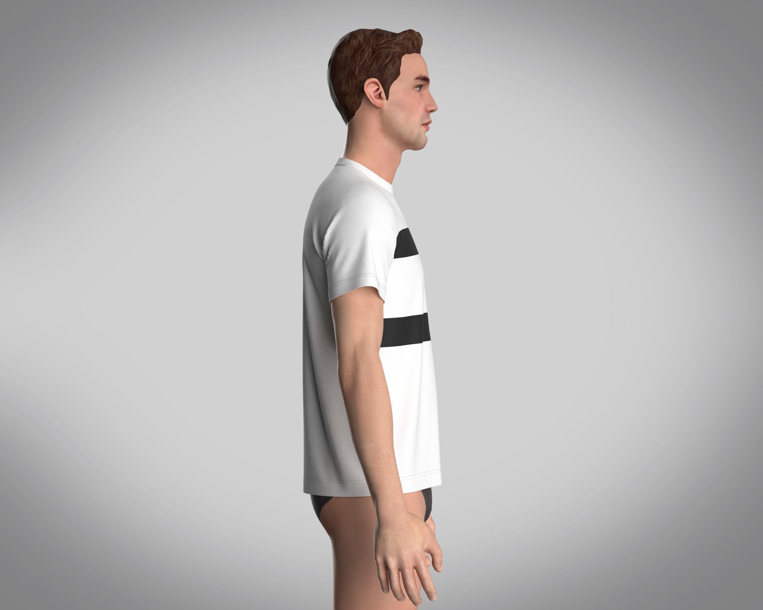 Tommy Hilfiger White T-Shirt 3D model | CGTrader
