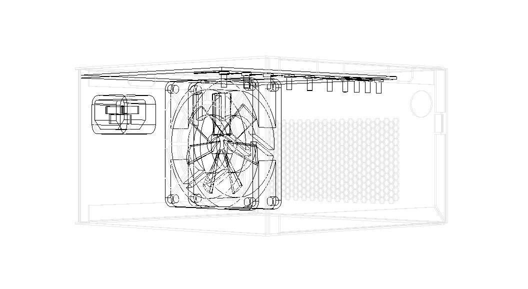 PC Power Supply Case 3D model rigged | CGTrader