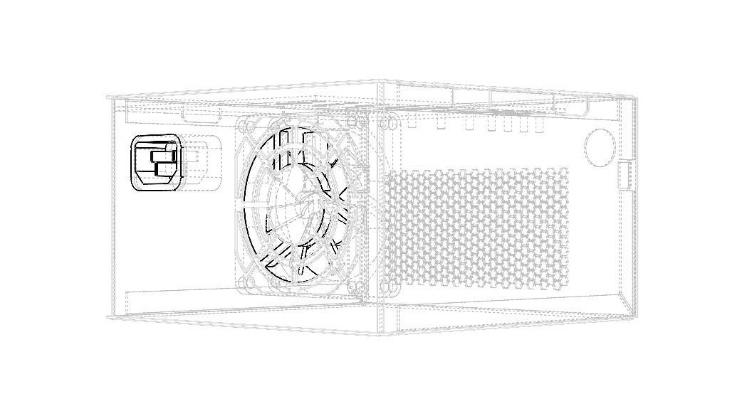 PC Power Supply Case 3D model rigged | CGTrader