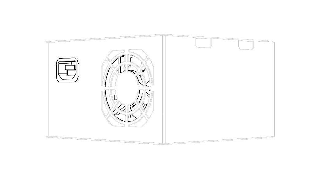 PC Power Supply Case 3D model rigged | CGTrader