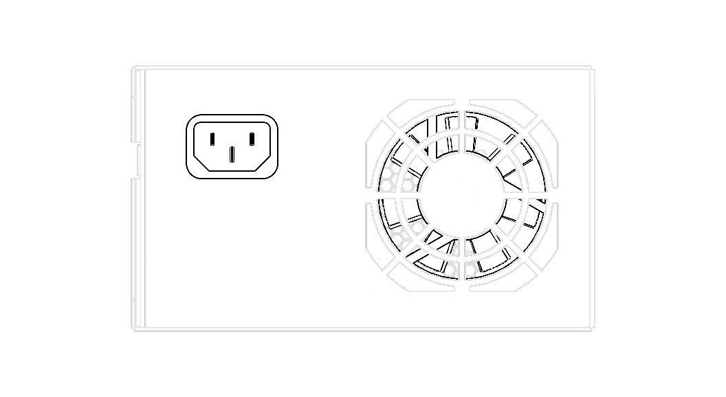 PC Power Supply Case 3D model rigged | CGTrader
