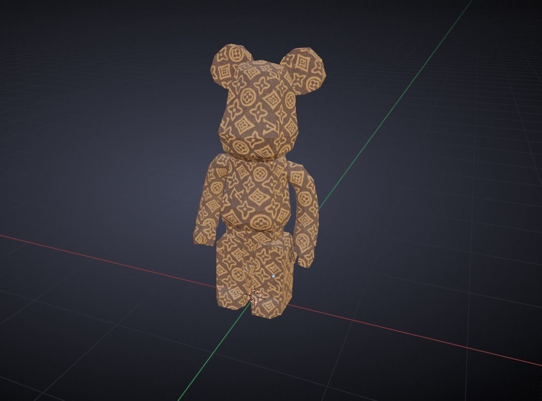 3D model Bearbrick LV for papercraft full VR / AR / low-poly | CGTrader
