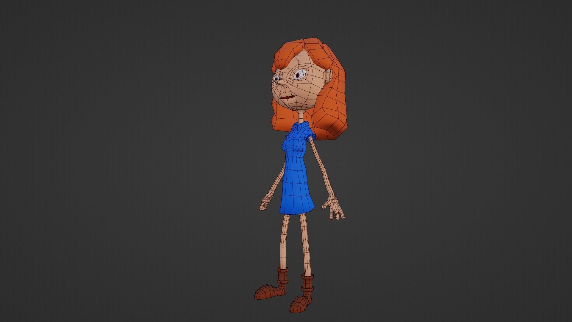 3D model Character Girl - Low Poly VR / AR / low-poly | CGTrader