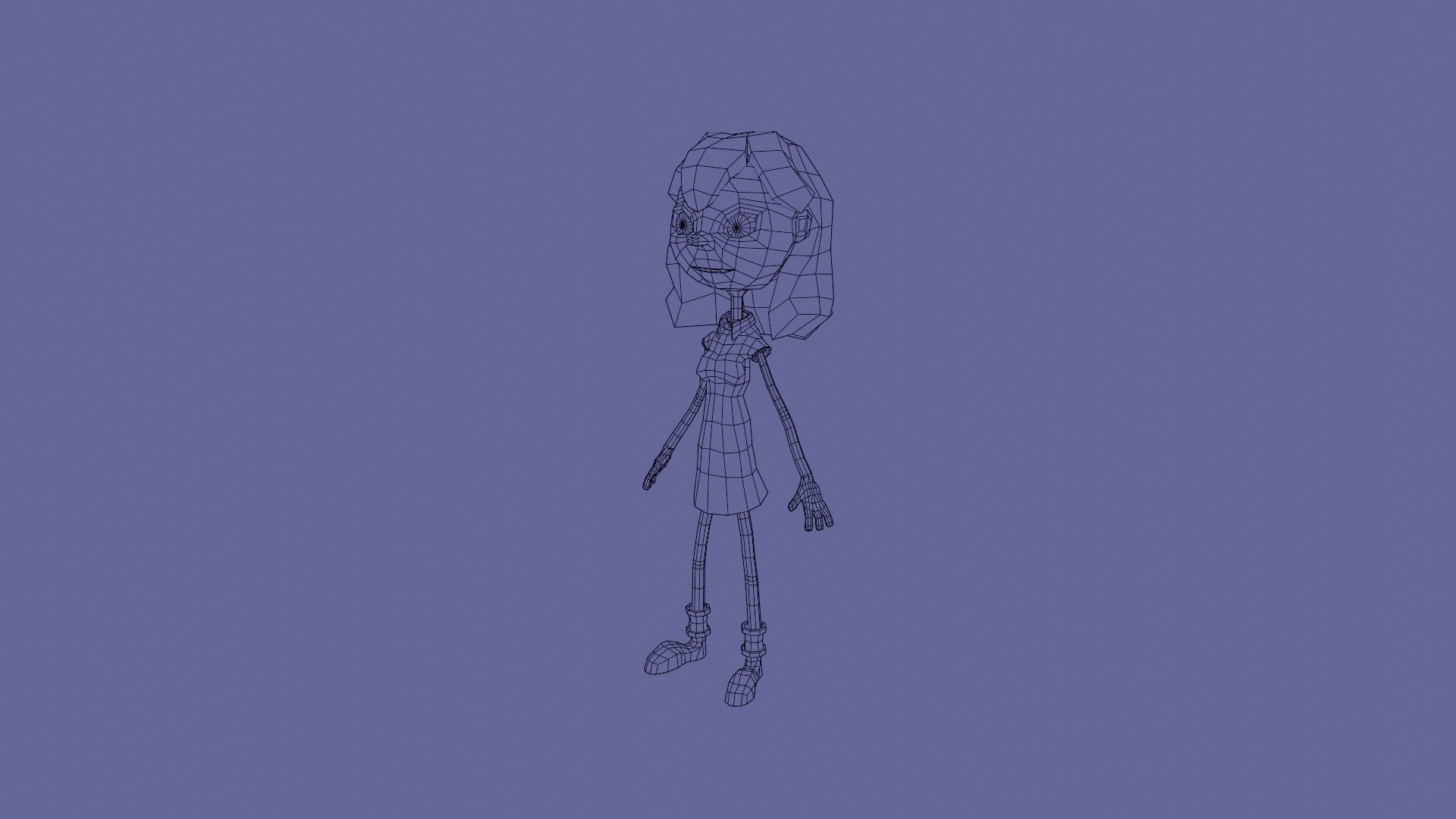 3D model Character Girl - Low Poly VR / AR / low-poly | CGTrader