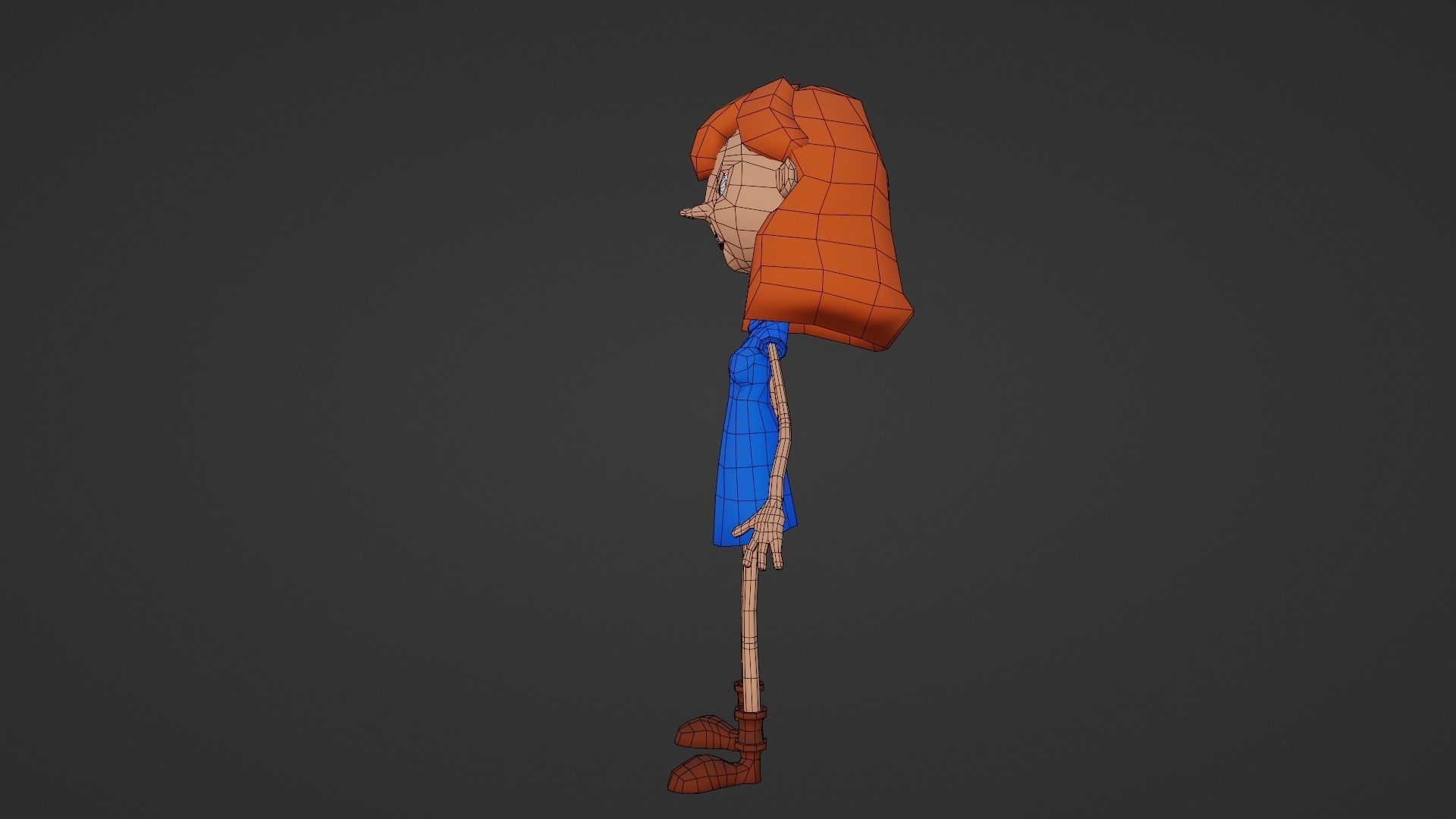 3D model Character Girl - Low Poly VR / AR / low-poly | CGTrader