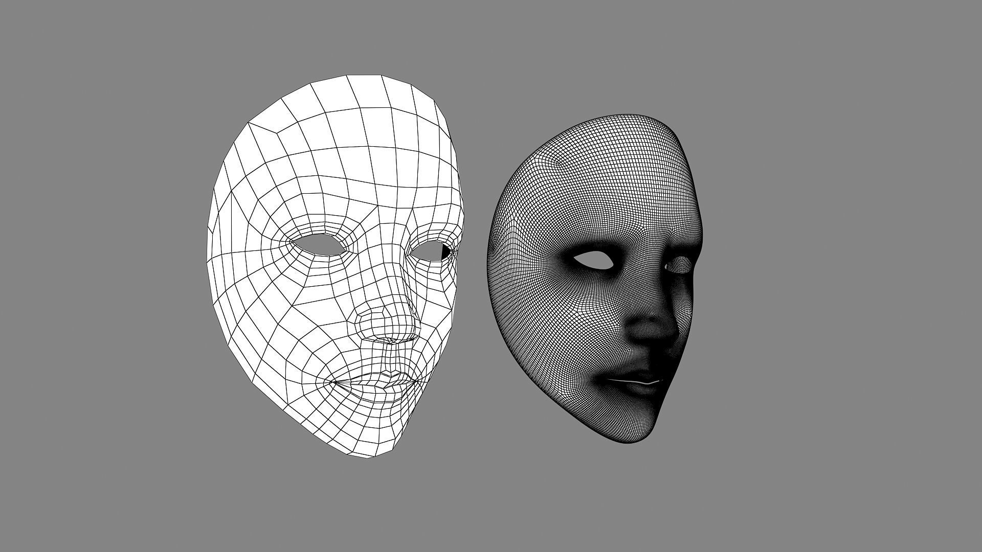 Theater Mask 3D model | CGTrader