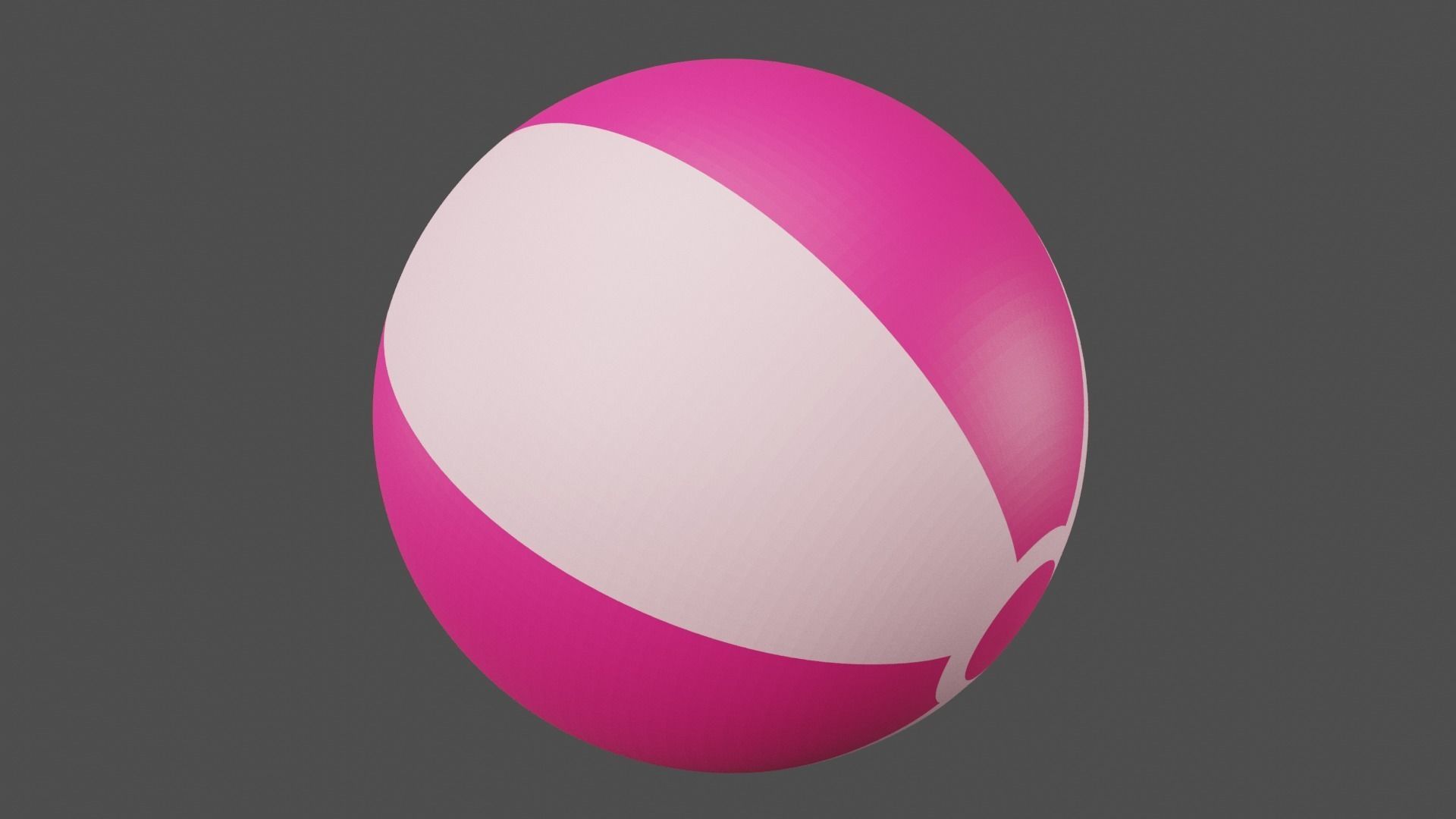 3D model Pink Beach Ball VR / AR / low-poly | CGTrader