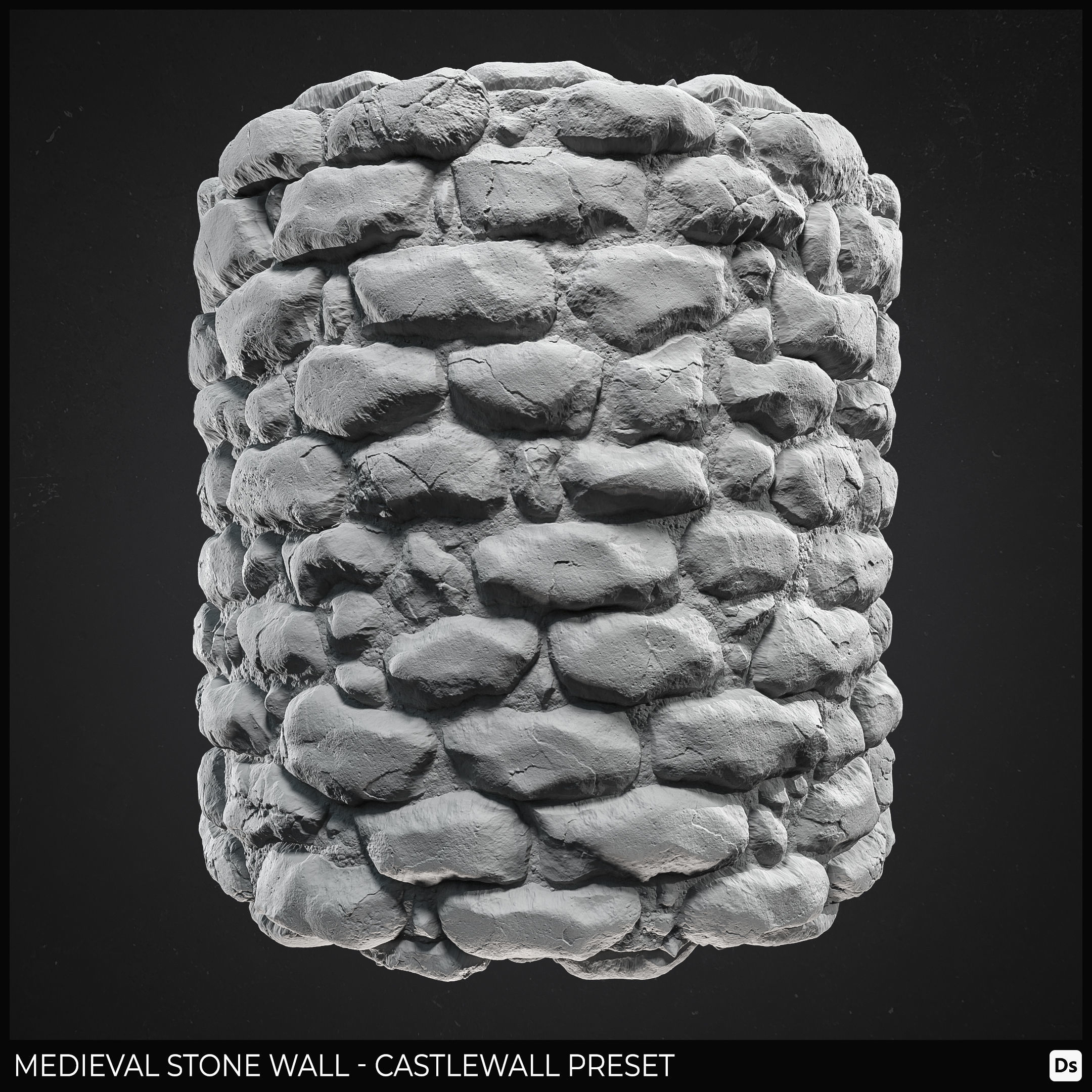 Medieval Stone Wall - Substance Material Texture | CGTrader