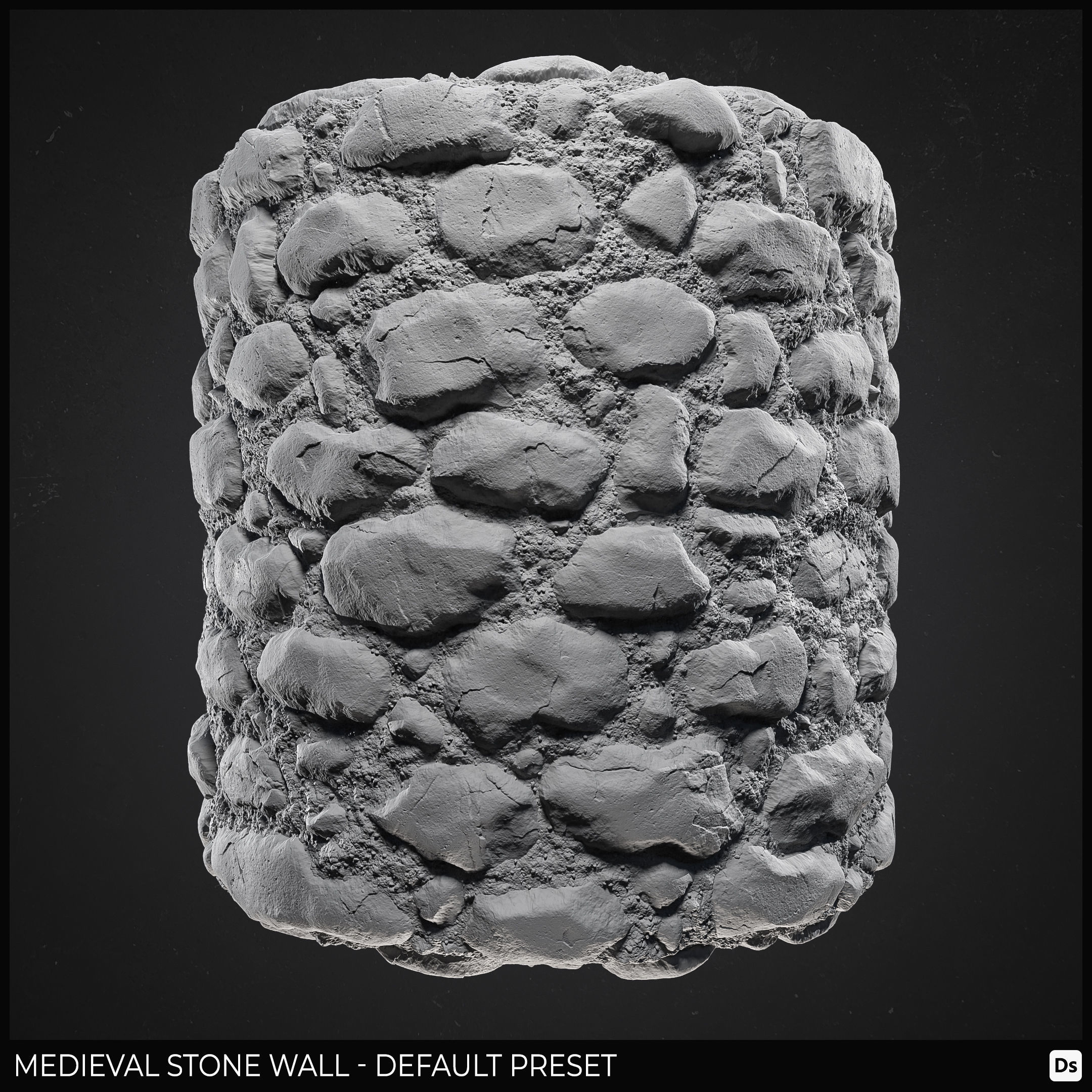 Medieval Stone Wall - Substance Material Texture | CGTrader