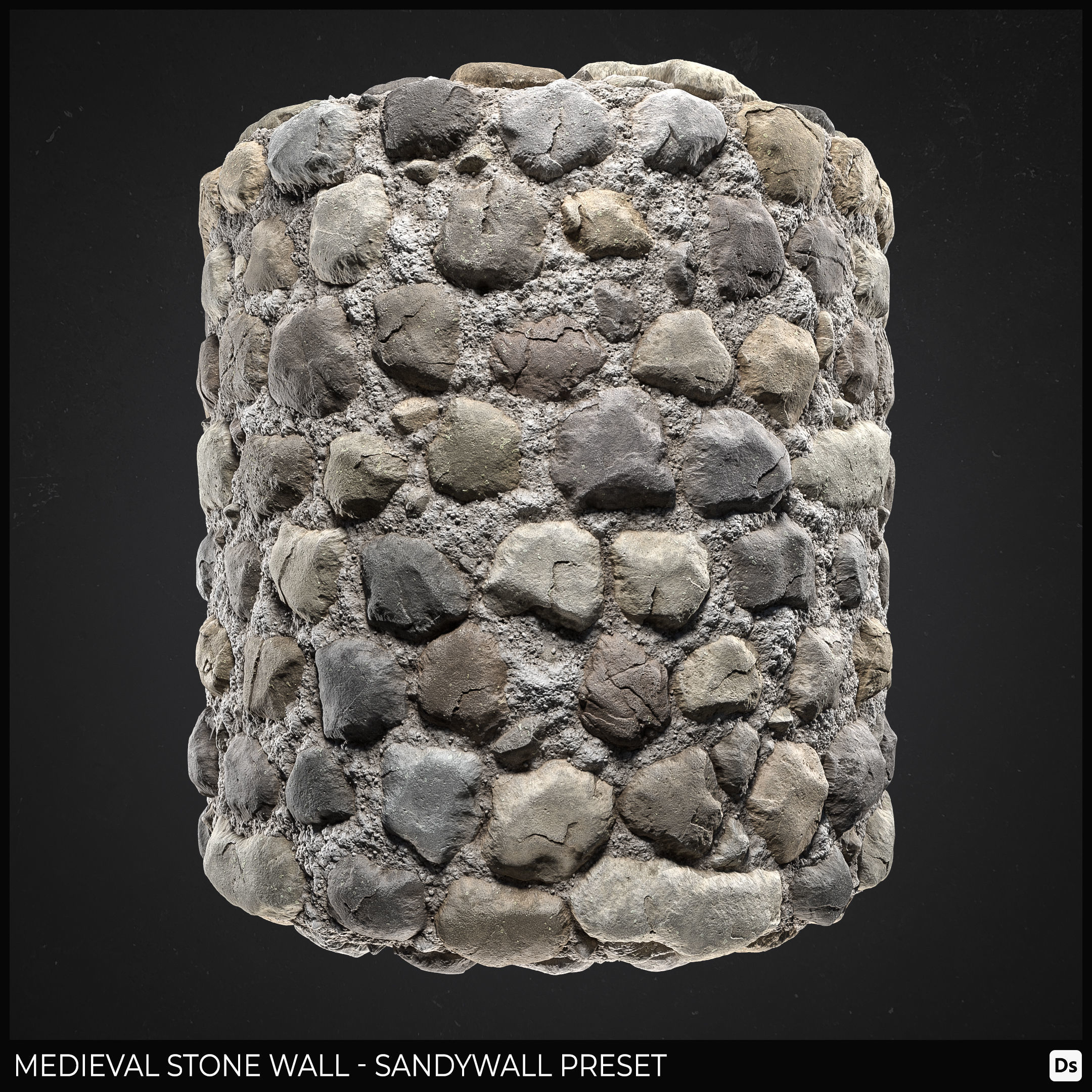 Medieval Stone Wall - Substance Material Texture | CGTrader