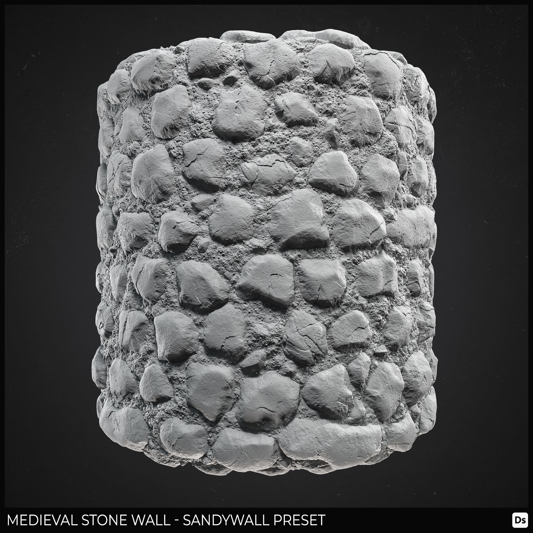 Medieval Stone Wall - Substance Material Texture | CGTrader