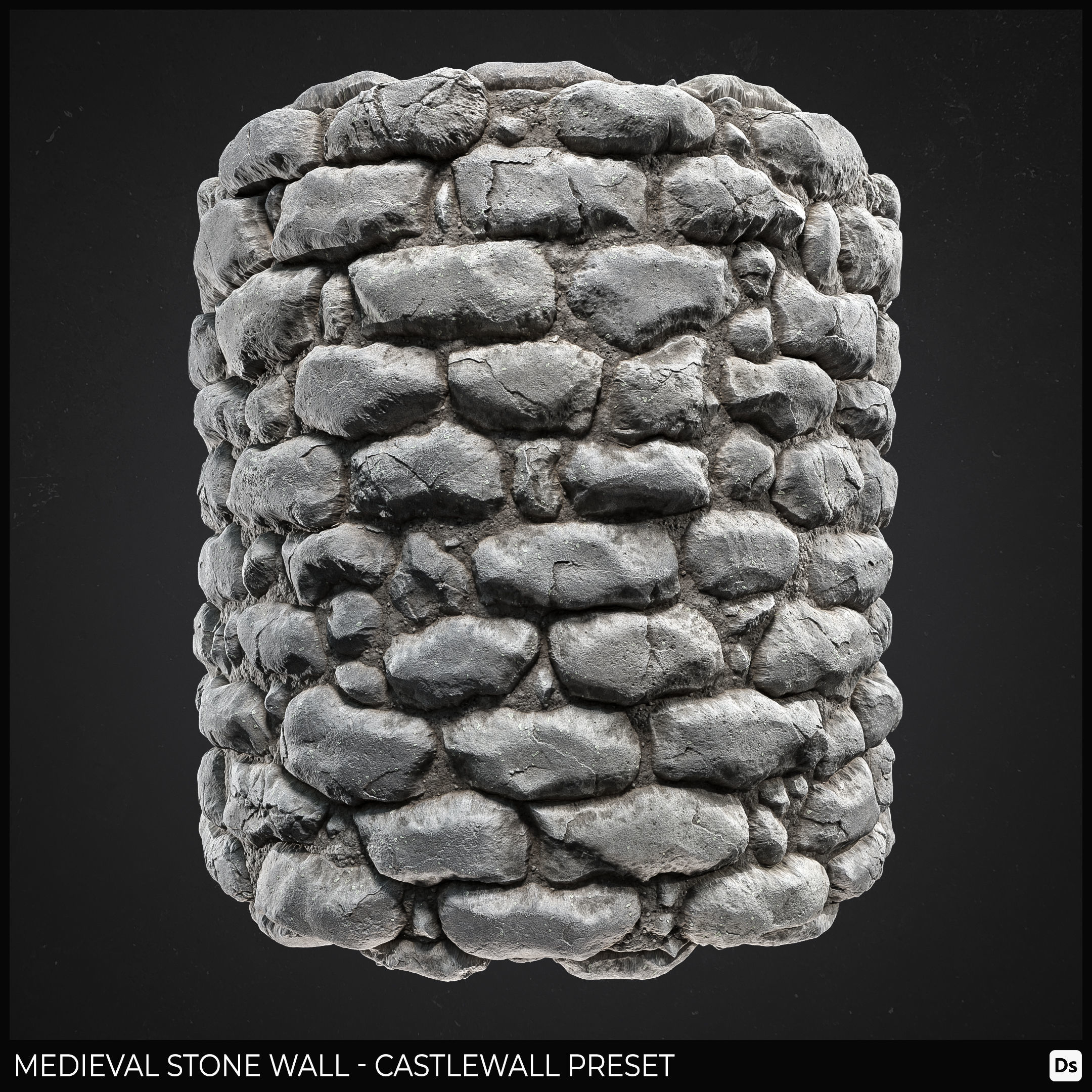Medieval Stone Wall - Substance Material Texture | CGTrader