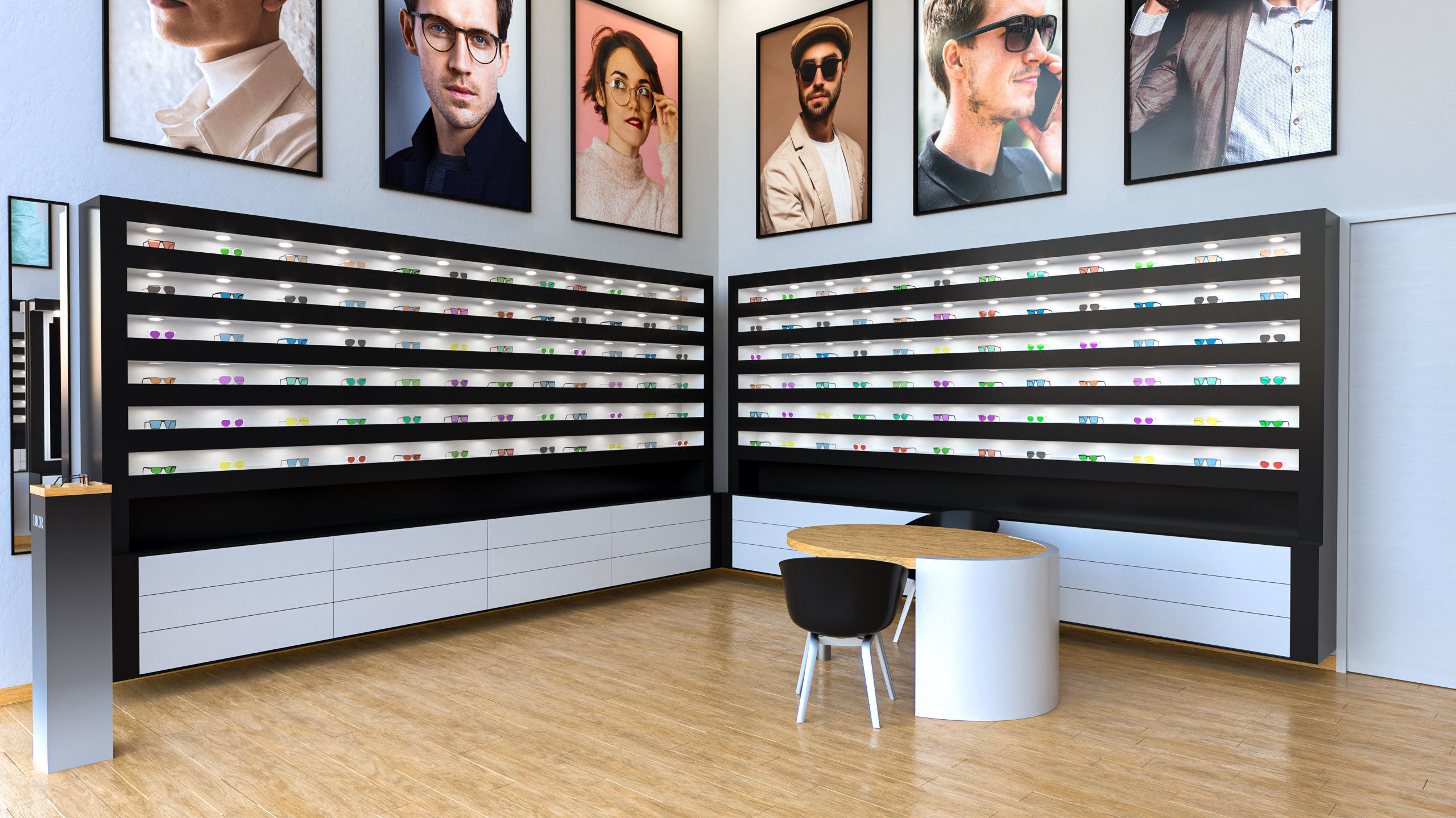 Optical Store - Interior design 3D model | CGTrader