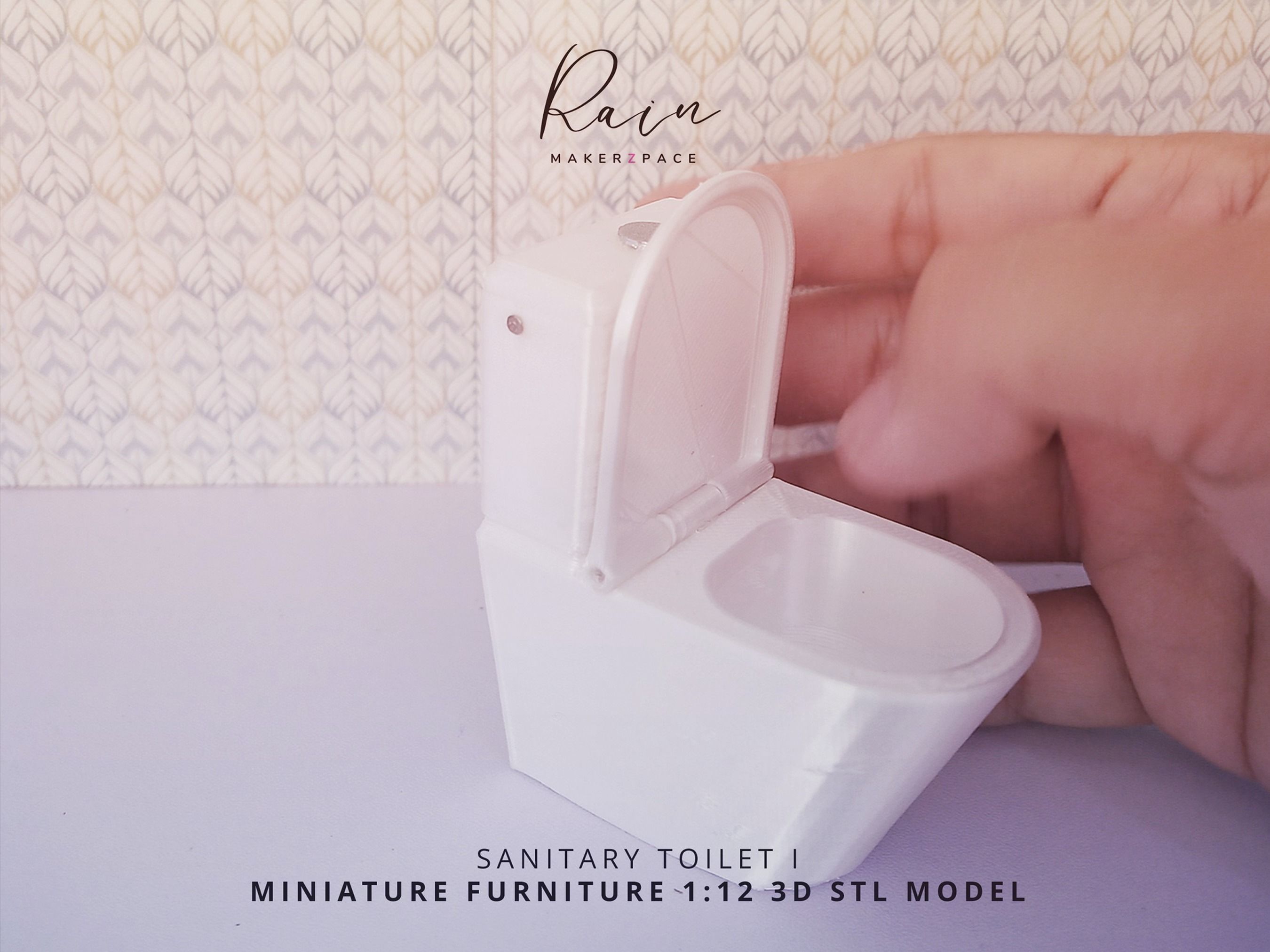 MINIATURE SANITARY TOILET FOR 1 12 DOLLHOUSE 3D model 3D printable ...