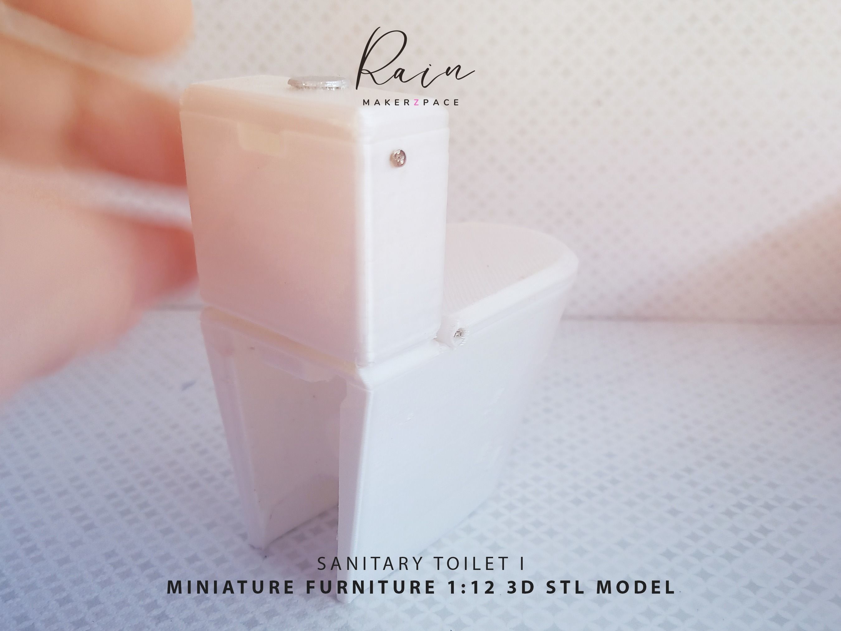 MINIATURE SANITARY TOILET FOR 1 12 DOLLHOUSE 3D model 3D printable ...