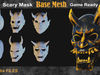 3D model 20 Scary Mask Base Mesh -vol 5 VR / AR / low-poly | CGTrader