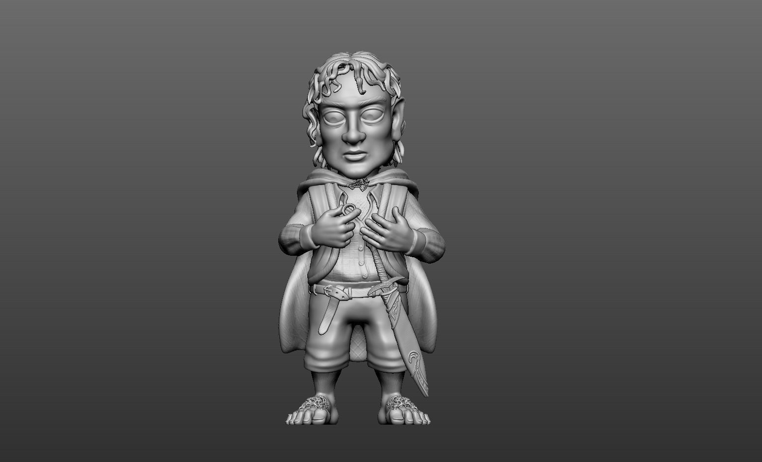 Frodo from Lord of the Rings - Cartoon Figure free 3D model 3D ...