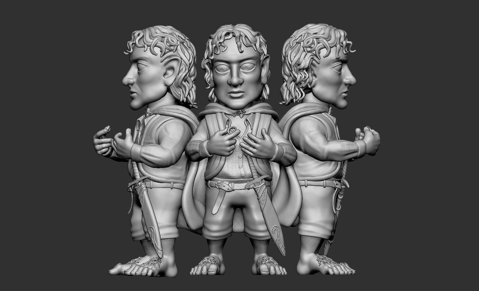 Frodo from Lord of the Rings - Cartoon Figure free 3D model 3D ...