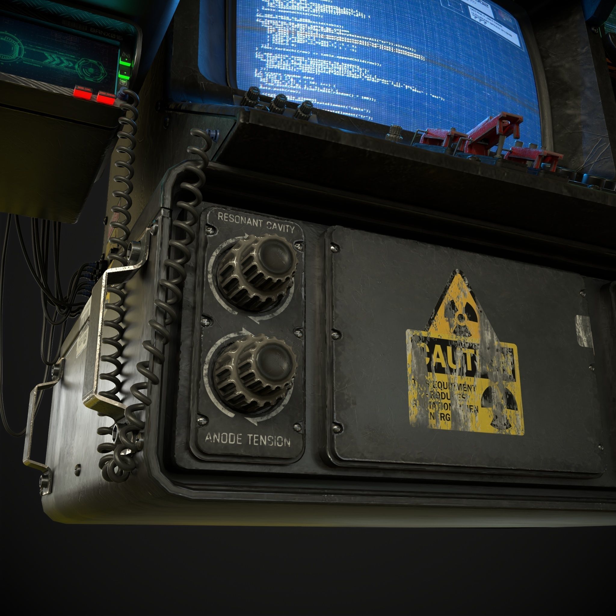 SCI FI RADAR COMPUTER 3D model 3D printable | CGTrader