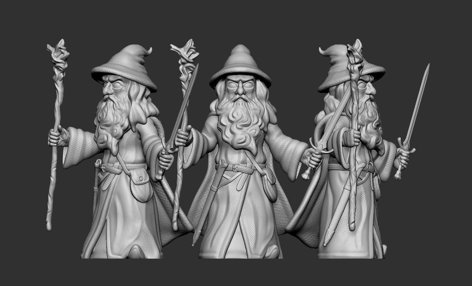 Gandalf from Lord of the Rings - Cartoon Figure 3D model 3D printable ...