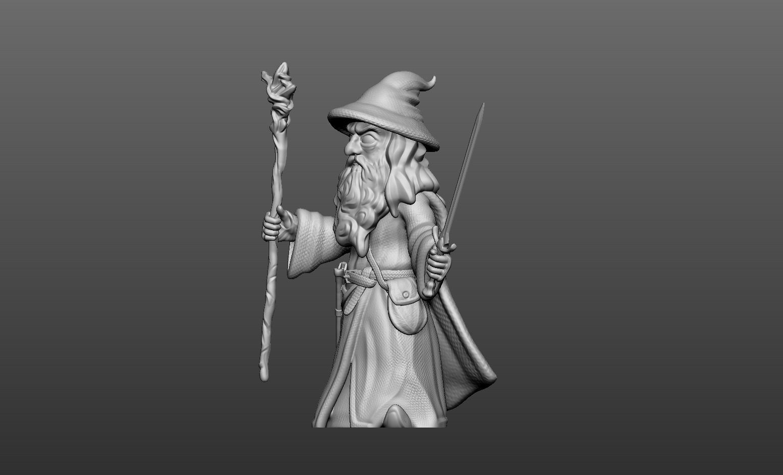 Gandalf from Lord of the Rings - Cartoon Figure 3D model 3D printable ...